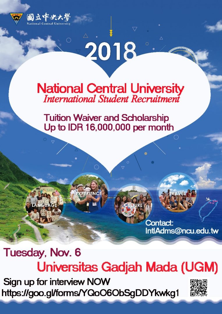 NATIONAL CENTRAL UNIVERSITY (NCU): International Student Recruitment ...